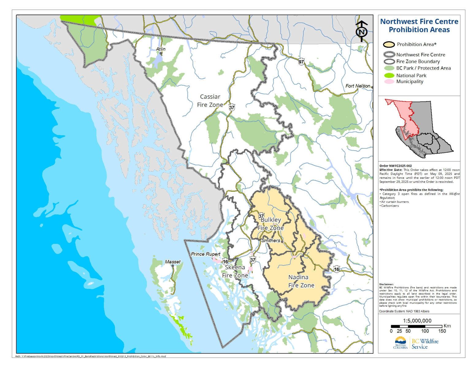 BC Wildfire Service - Northwest Fire Centre - District of New Hazelton
